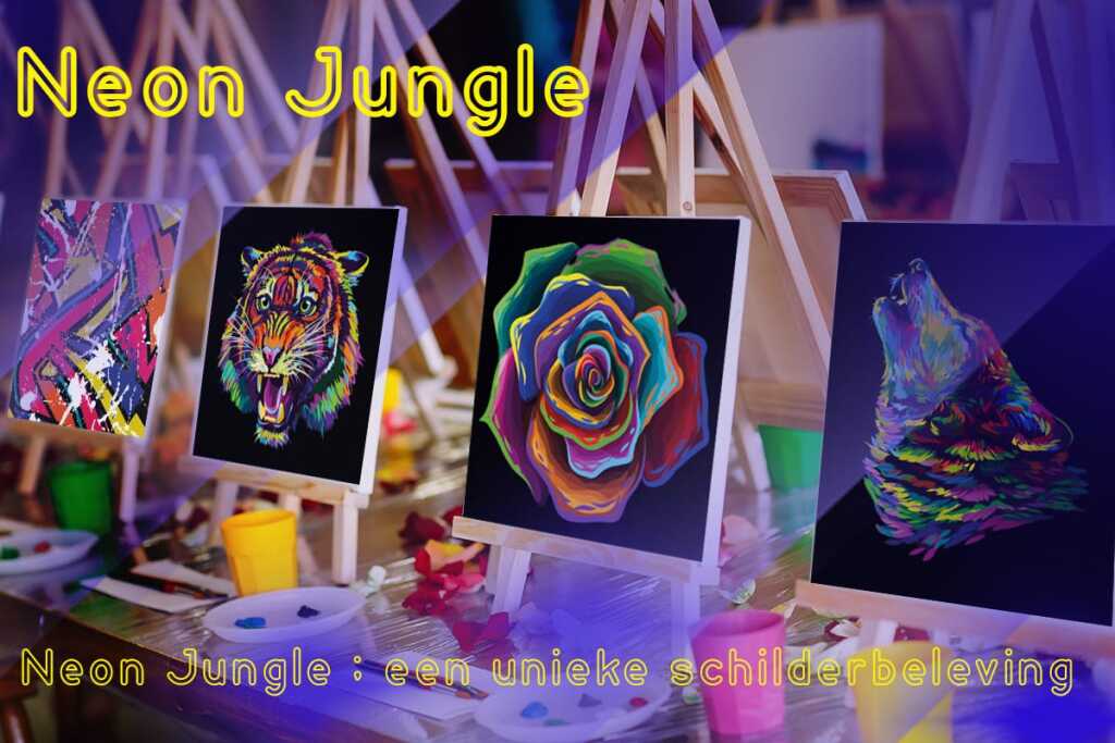 Neon Jungle Arrangement - Paintball Jungle